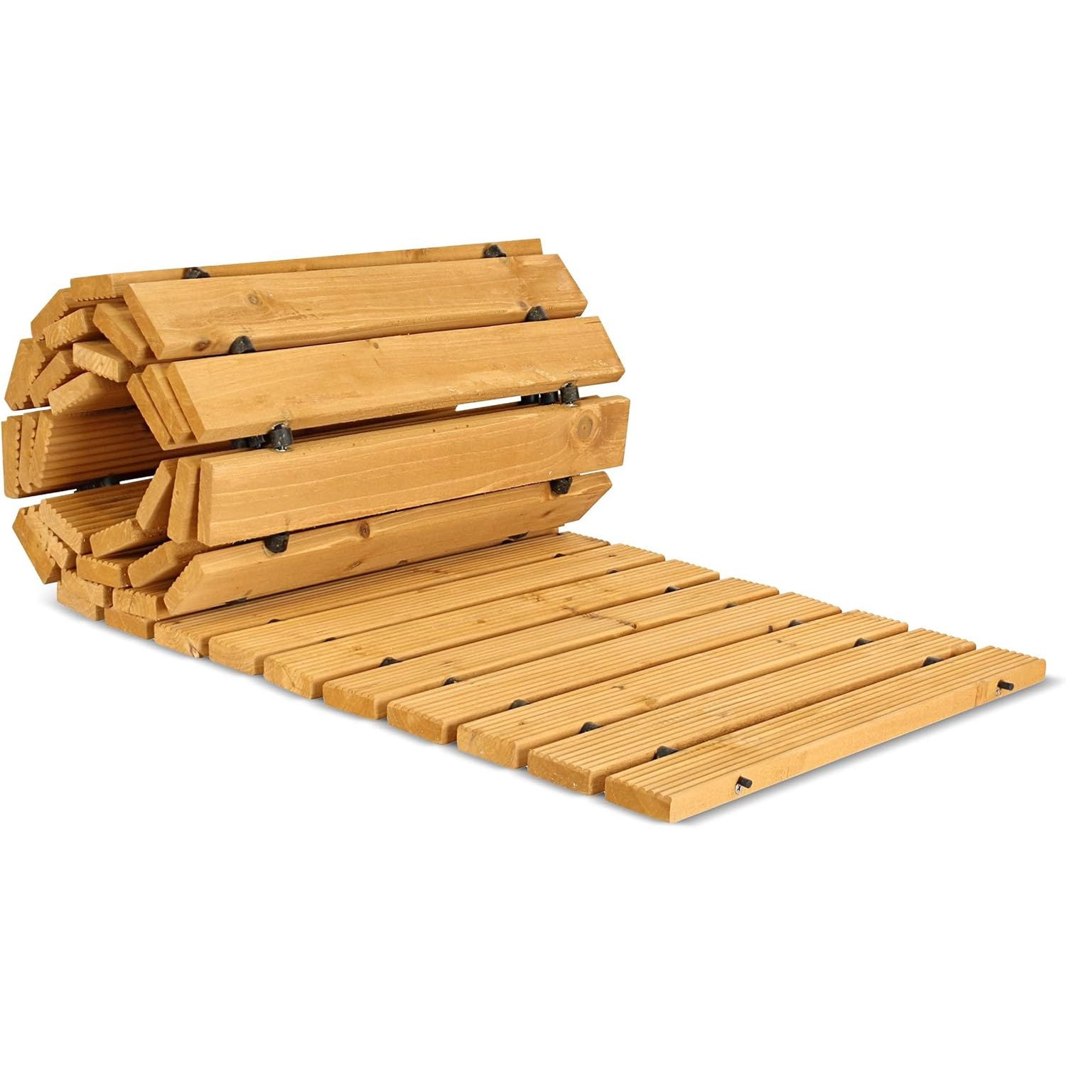 7Penn Garden Pathway Wood 8ft Roll Out - Weather Resistant Outdoor ...