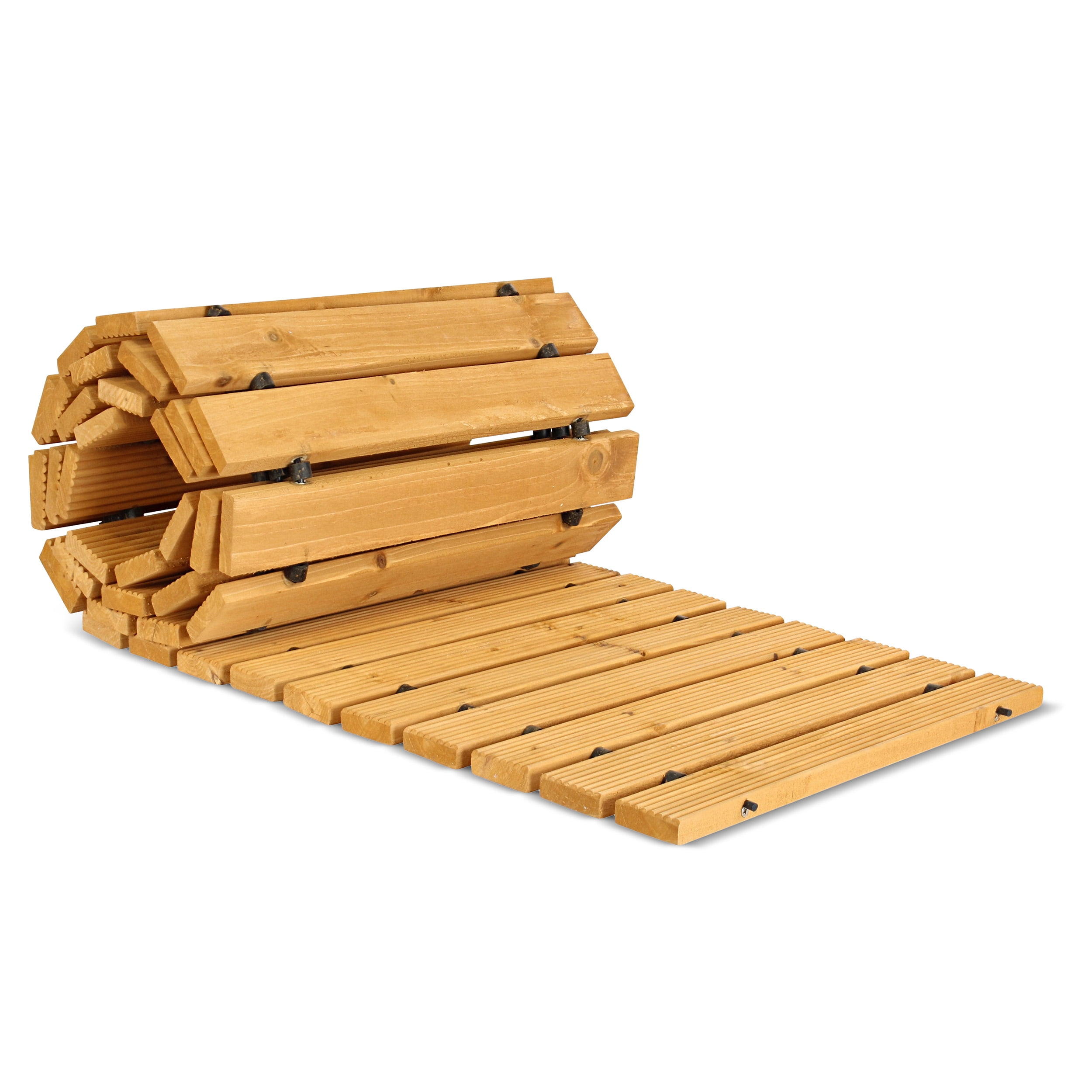 7Penn 8ft Roll Out Wooden Pathway for Backyard Landscape, Outdoor Deck ...