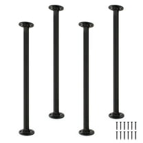 QLLY Heavy Duty Adjustable Metal Table Legs, 24-40 inch, Home Office ...