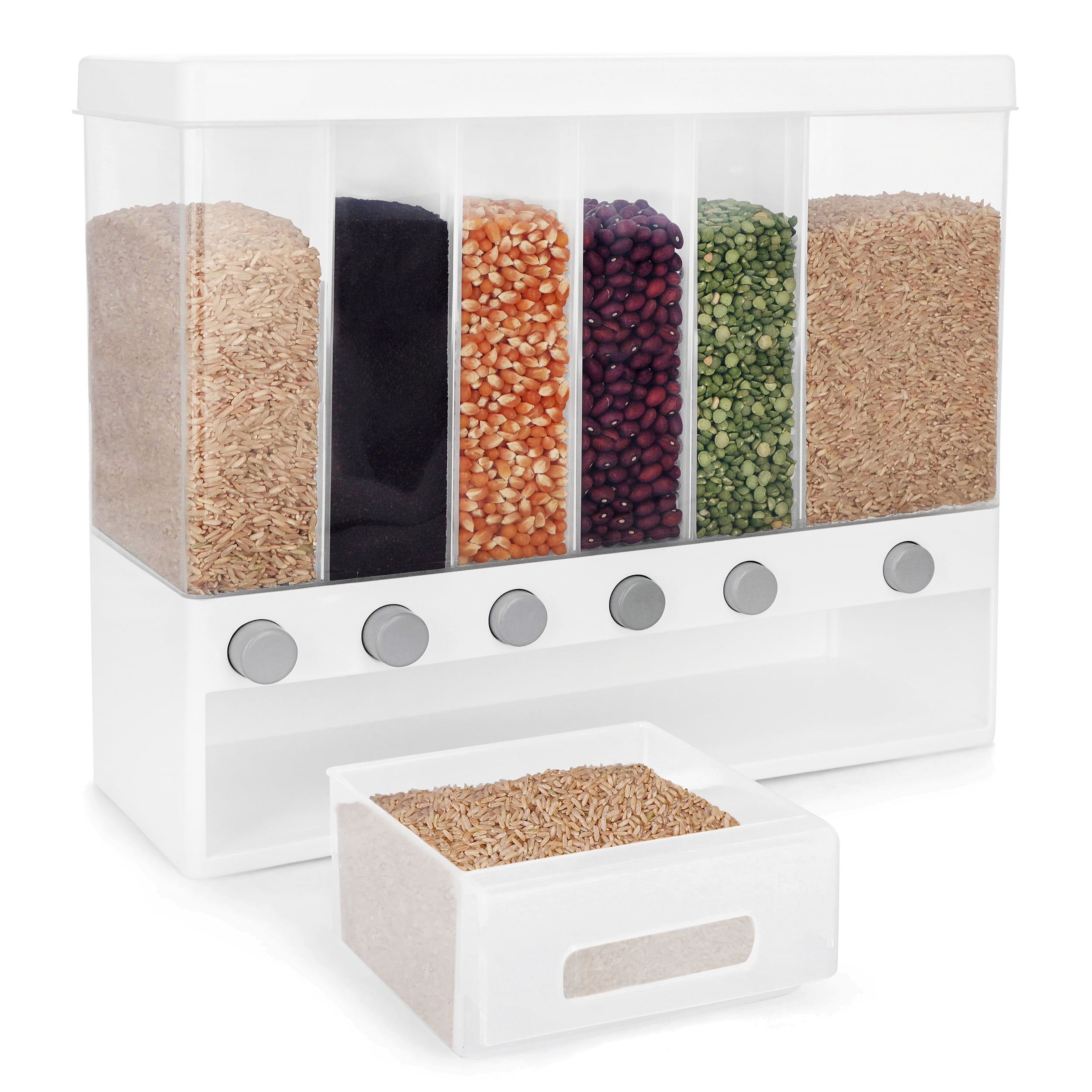7Penn Multiple Dry Food Dispenser System - 6 Grid Beans and Rice ...
