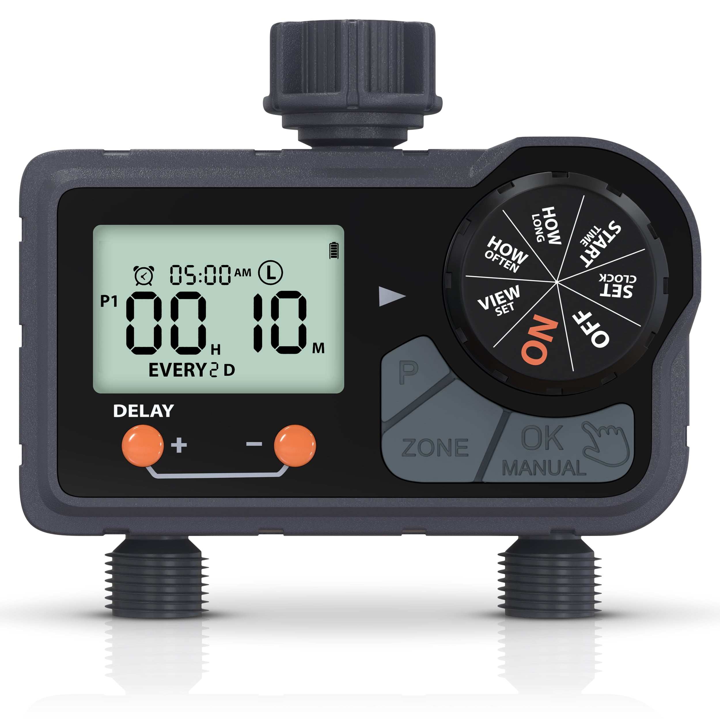 7Penn Automatic 2 Zone Water Hose Timer for Lawn Irrigation, Garden ...