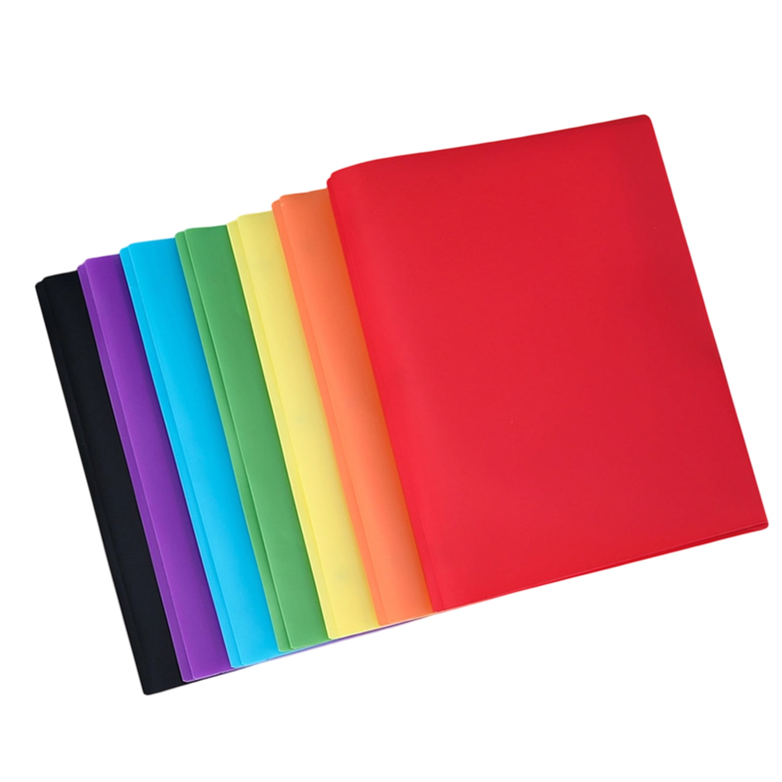 7Pieces Assorted Color Plastic File Folders Design Heavy Duty Document ...