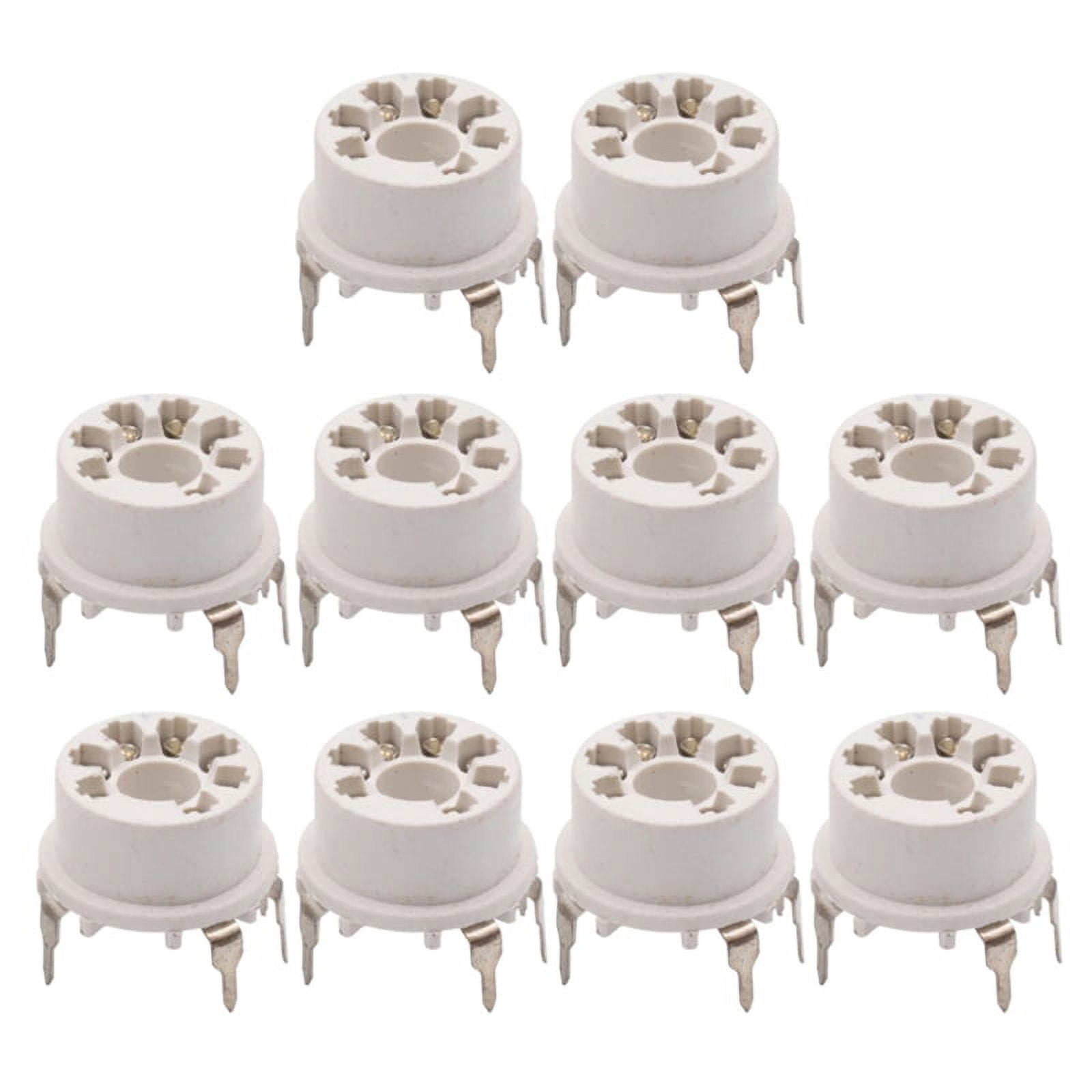 7Pin Plastic Vacuum Tube Socket Valve Base for B&W 6J1 6Z4 6X4 12AE6 ...