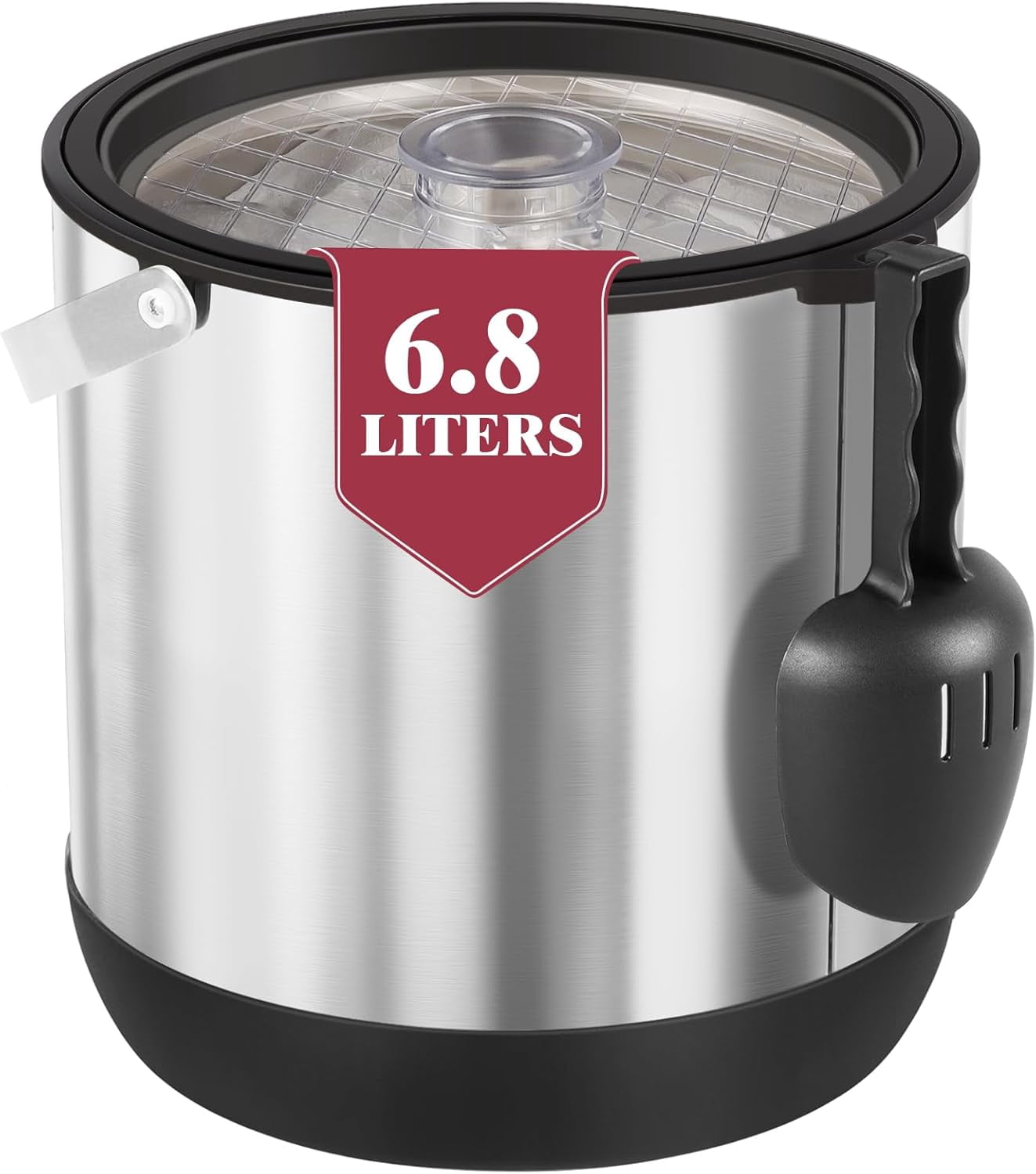 7QT/6.8L Large Insulated Ice Bucket for Parties, Double-Wall Beverage ...
