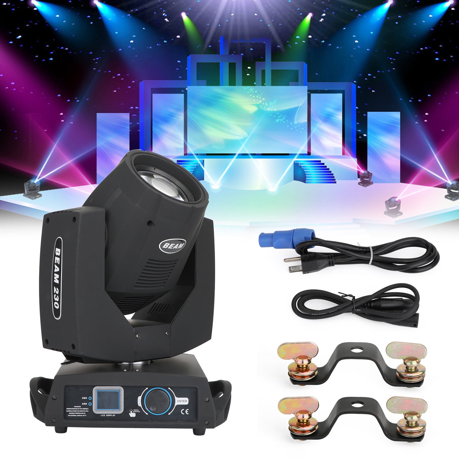7R 230W Stage Lights Moving Head Light, RGBW DJ Lighting, LED Circle ...