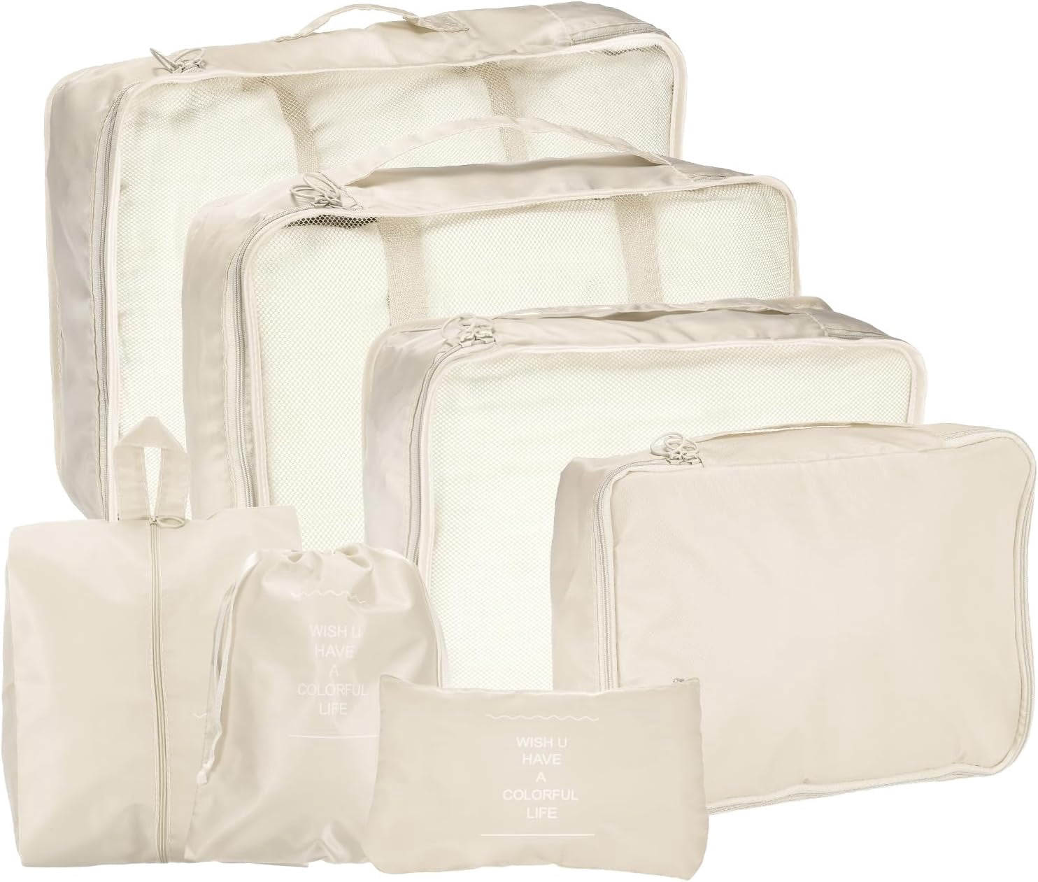 7Set Travel Packing Cube, Travel Bags Organizer Luggage Organizer Bags ...