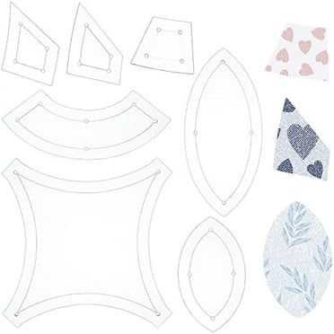 CutRite Double Wedding Ring Quilting Template with Slit'N Sew Method ...