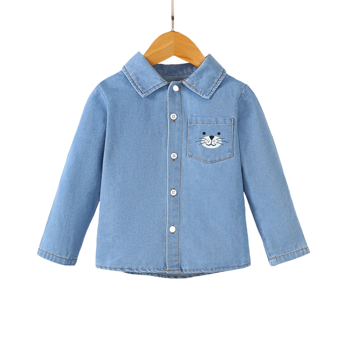 7T Little Girls Clothes 7 Years Girls Long Sleeve Shirt Tops Solid ...