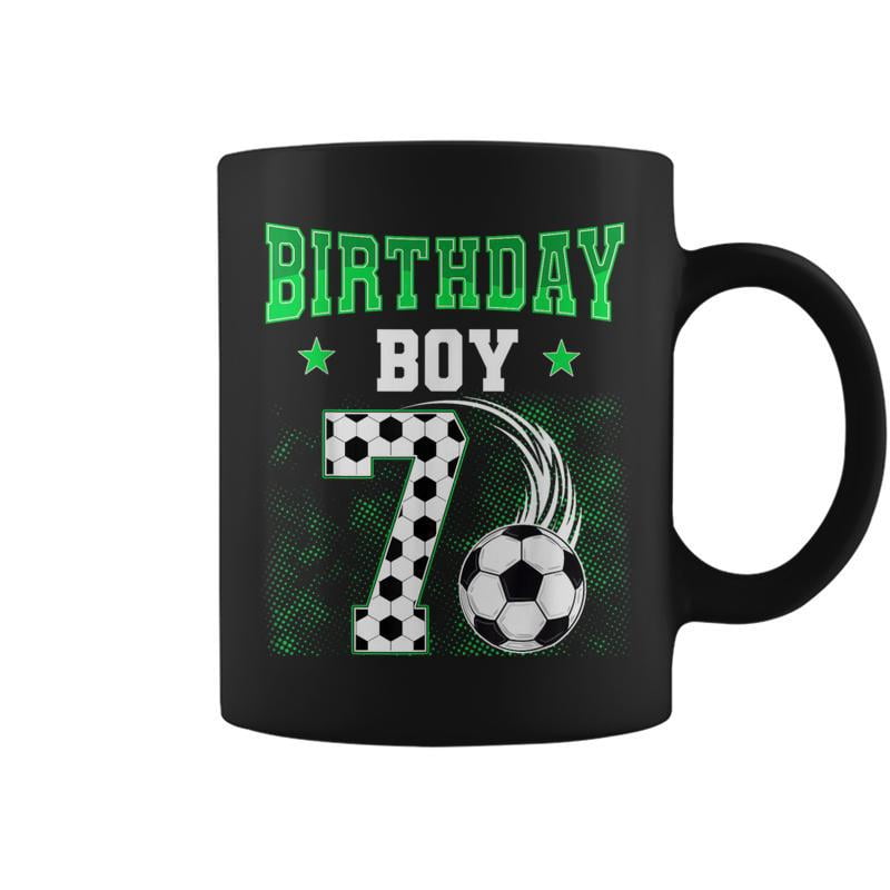 7Th Birthday Boy Soccer Theme Party 7 Year Old Kids Coffee M - Walmart.com