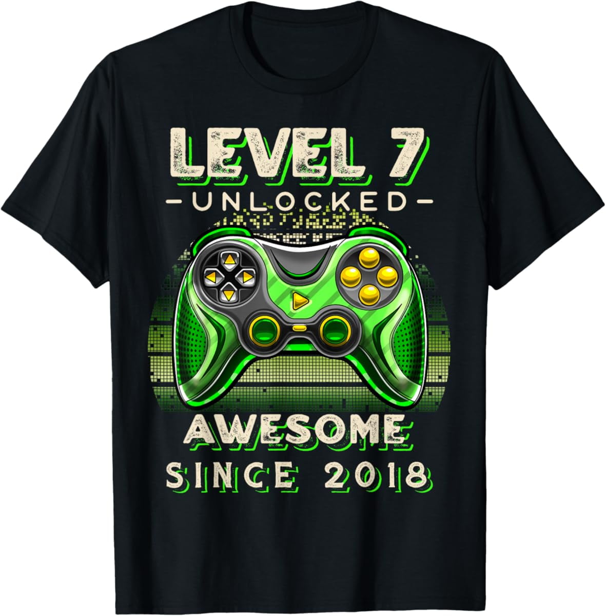 7Th Birthday Level 7 Gamer 7 Year Video Game Party Unisex T-Shirt S-5Xl ...