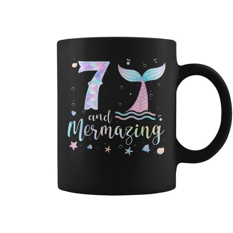 7Th Birthday Mermaid Mermazing 7 Years Old Bday Coffee Mugs - Walmart.com