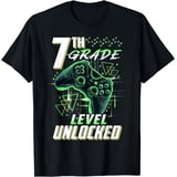 7Th Grade Level Unlocked Gamer First Day Of School T-Shirt - Walmart.com