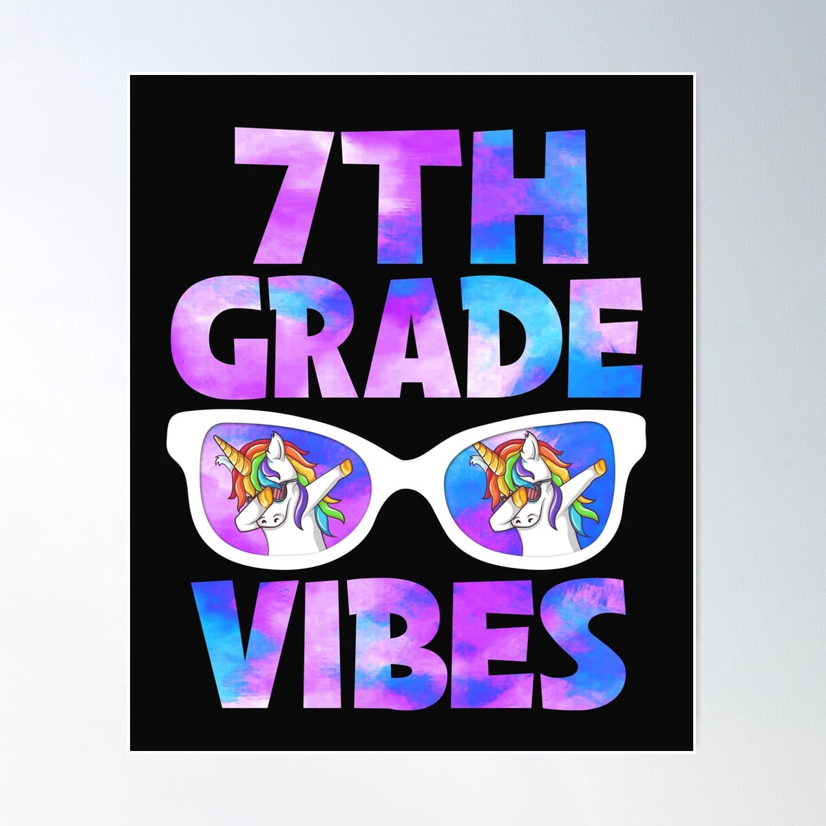 7Th Grade Vibes Poster Wall Art, Modern Wall Decor For Living Room ...