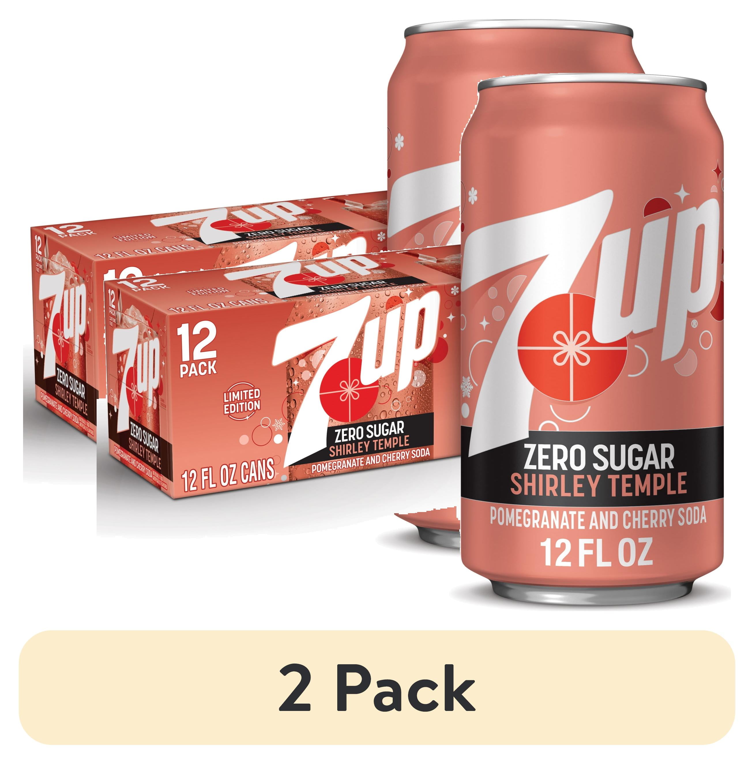 (2 pack) 7UP Caffeine Free Shirley Temple Pomegranate and Cherry ...