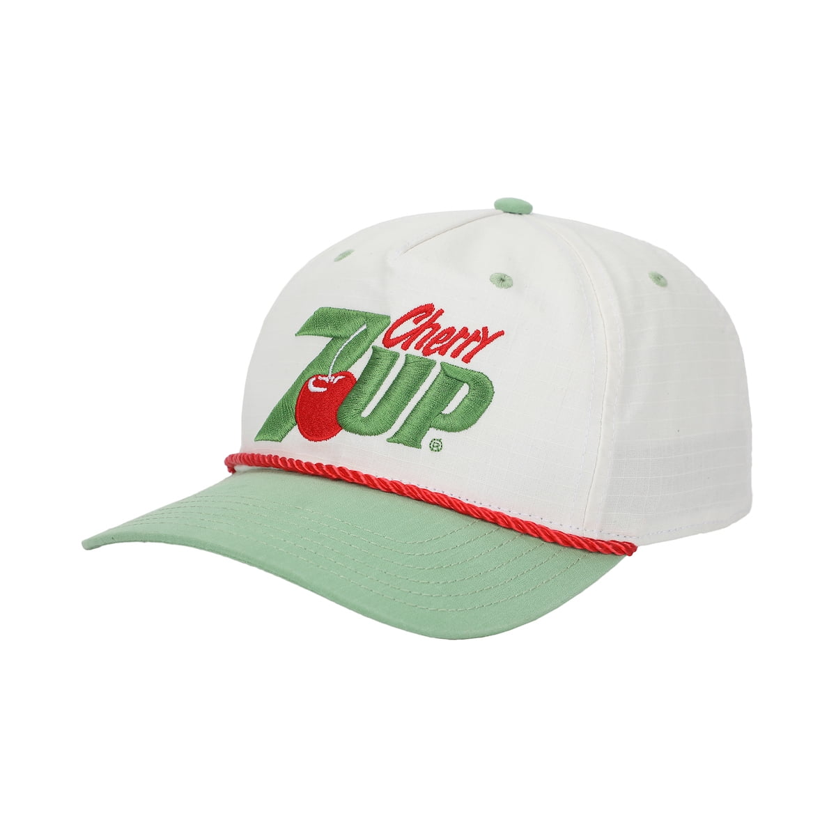 7UP Cherry 7UP Logo White & Green Retro Grandpa Rope Hat - Walmart.com