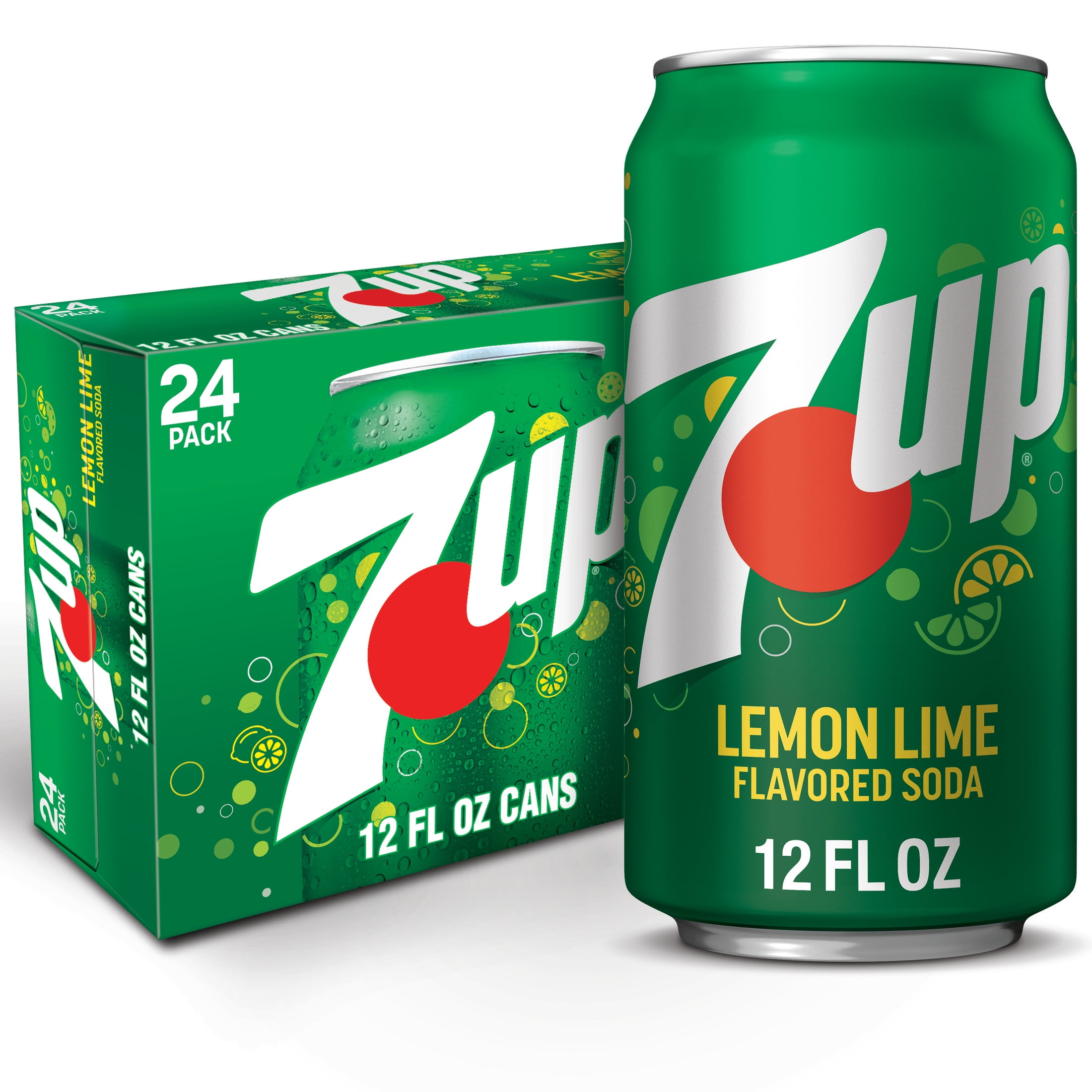 7UP Caffeine Free Lemon Lime Soda Pop, 12 fl oz, 24 Pack Cans - Walmart ...
