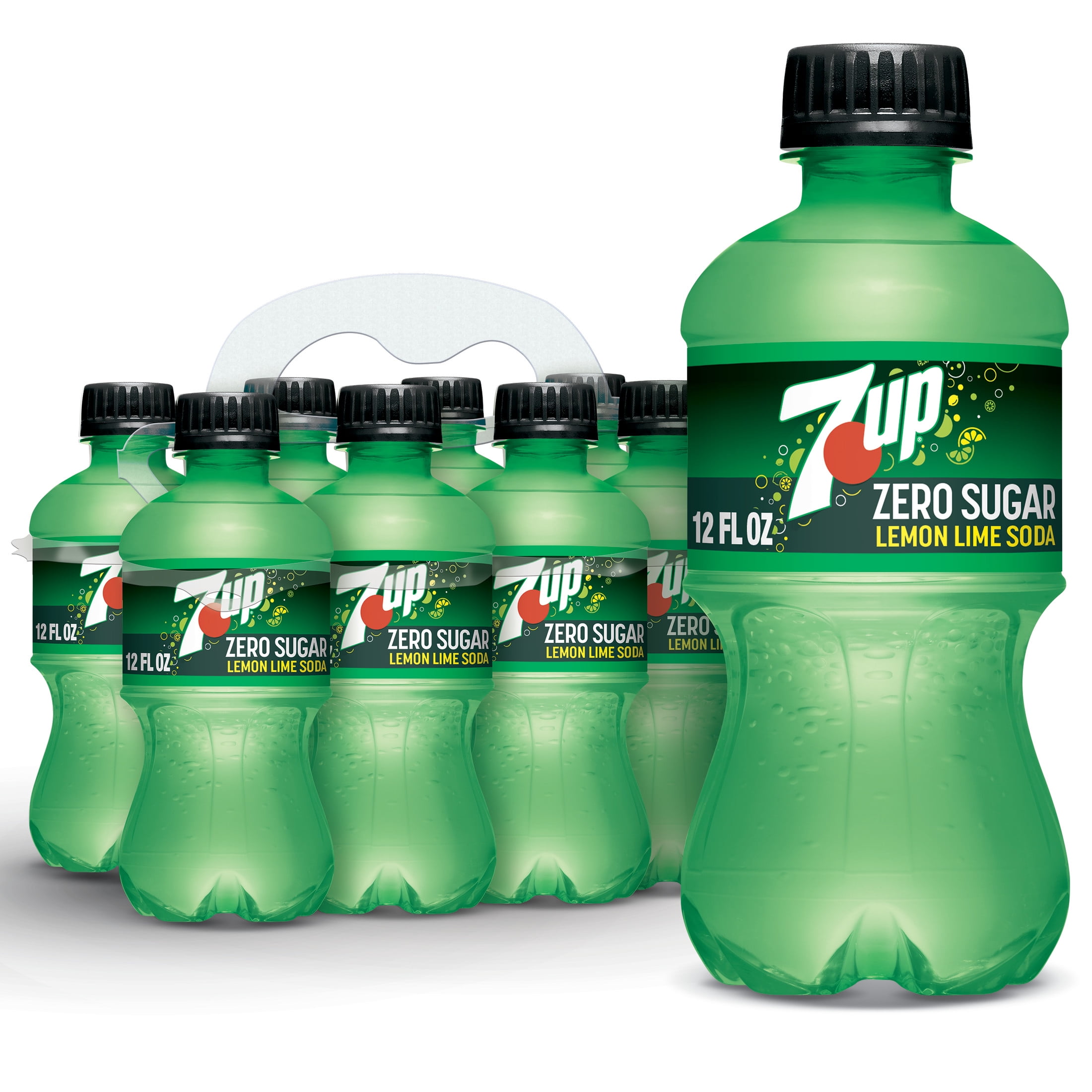 7UP Diet, Caffeine Free, Zero Sugar, Lemon Lime Soda Pop, 12 fl oz, 8 ...