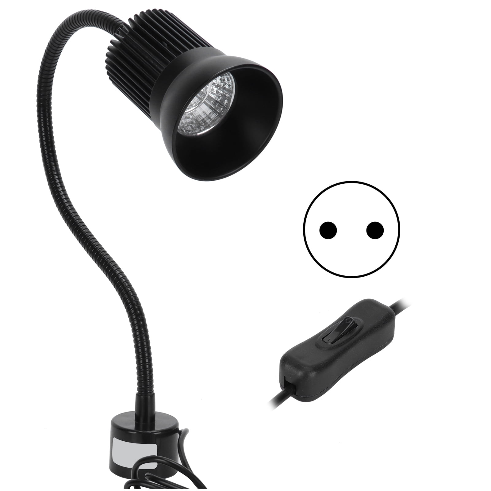 7W LED Work Light Magnetic Base Flexible Gooseneck Sewing Machine Lamp ...