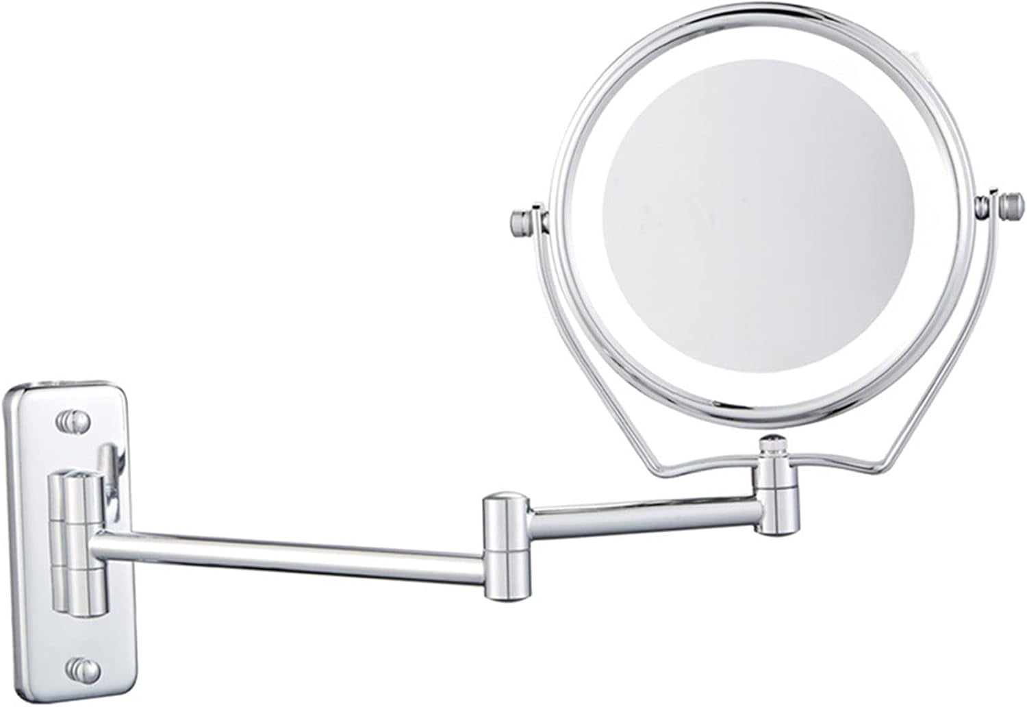 7X Magnification Wall Mounted Makeup Mirror - HD Mirror LED Lighted ...