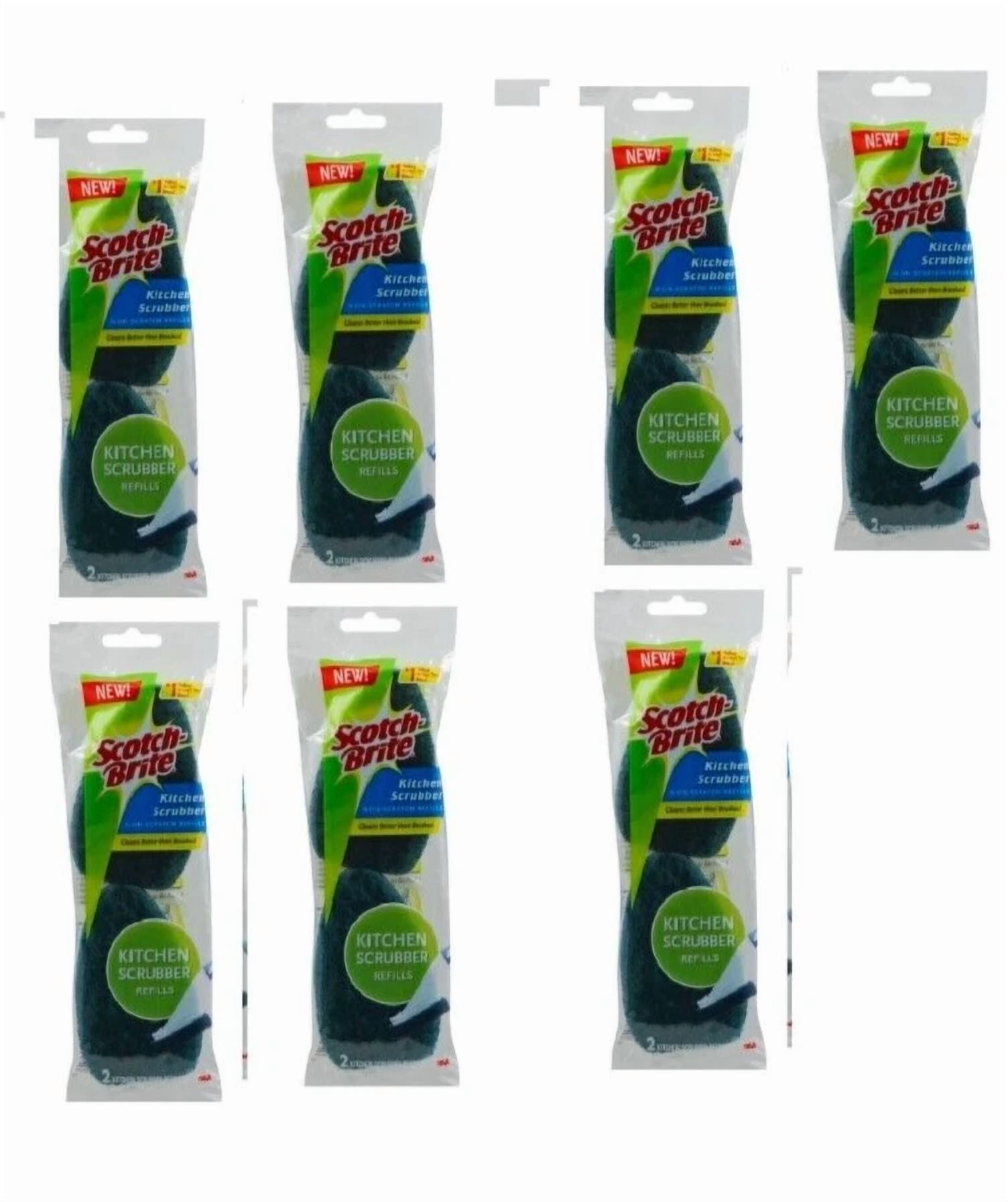 7X Scotch-Brite Kitchen Scrubber Refills,14 Scrubs In Tottal - Walmart.com
