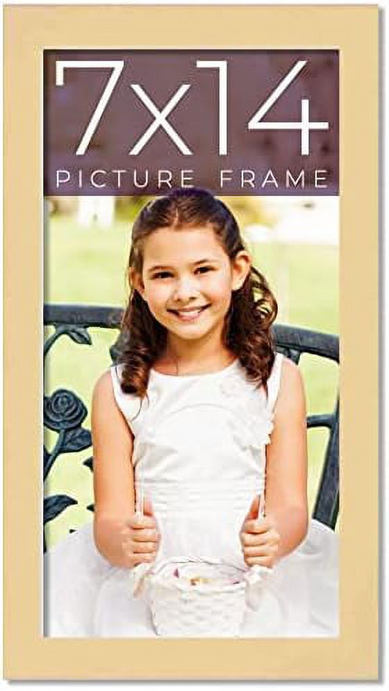7X14 Frame Beige Real Wood Picture Frame Width 0.75 Inches | Interior ...