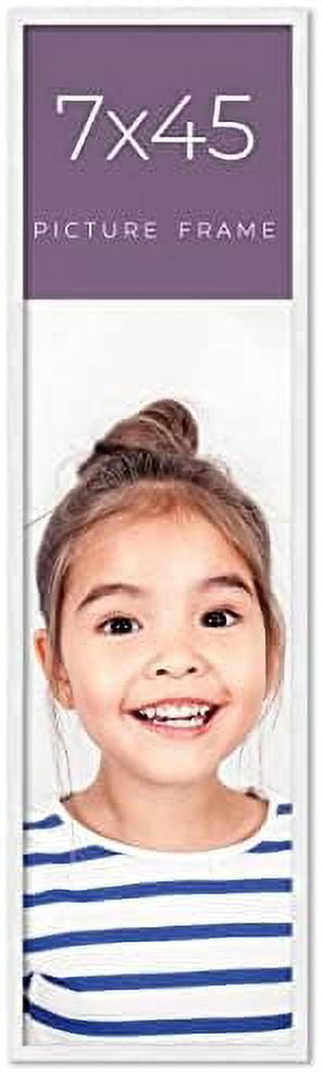 7X45 Frame White Real Wood Picture Frame Width 0.75 Inches | Interior ...