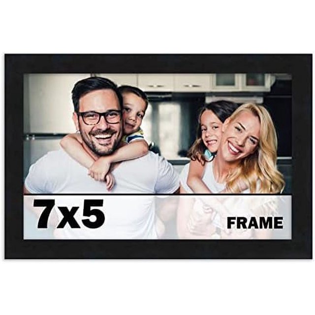 7X5 Frame Black Picture Frame - Complete Modern Photo Frame Includes UV ...