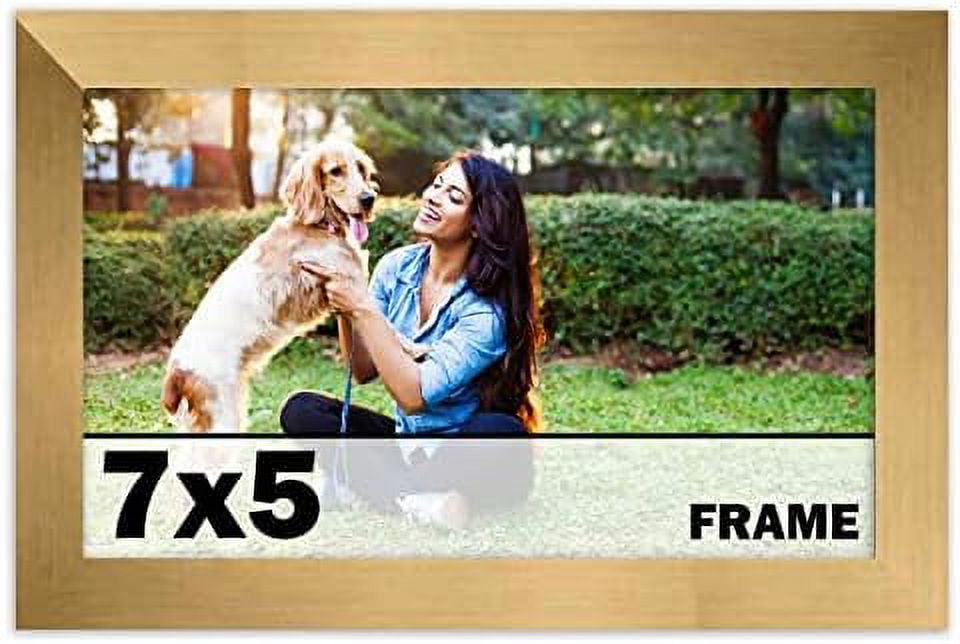 7X5 Frame Bronze Picture Frame - Modern Photo Frame Includes UV Guard ...