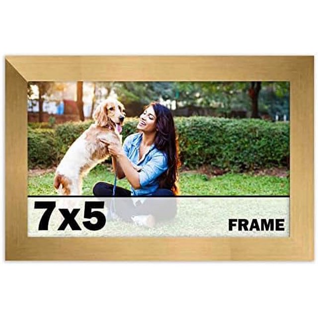 7X5 Frame Bronze Picture Frame - Modern Photo Frame Includes UV Guard ...