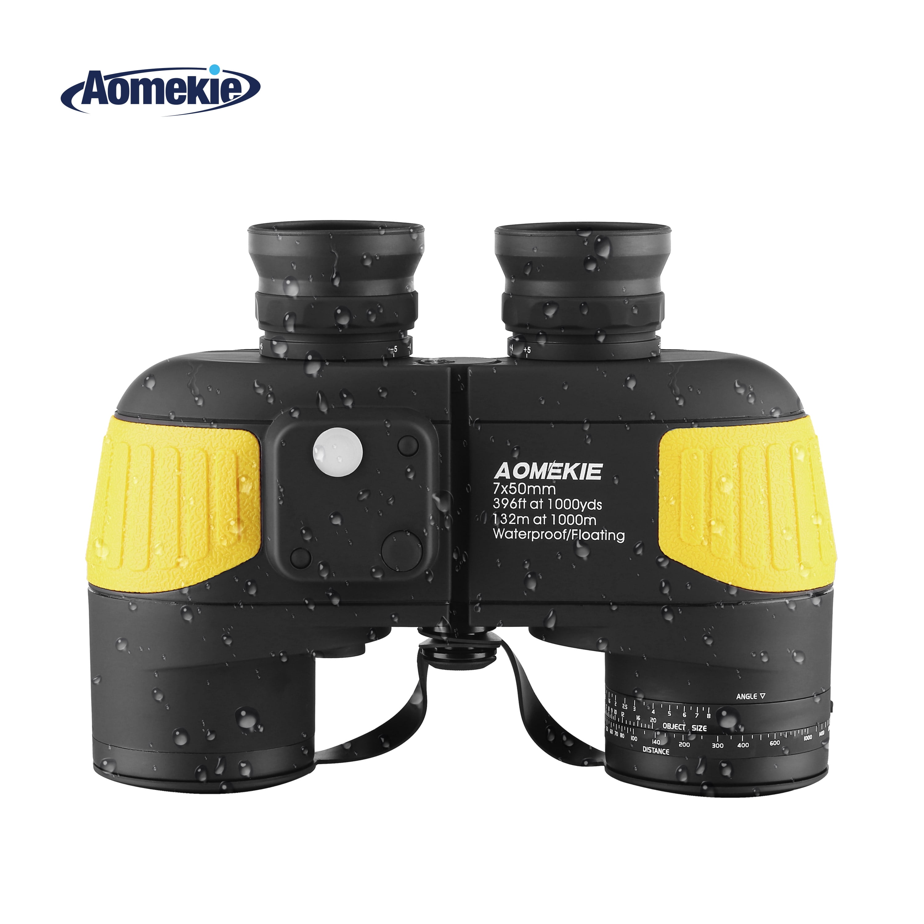 Aomekie 7x50 HD Marine Binoculars, Waterproof, Fogproof, Night Vision ...