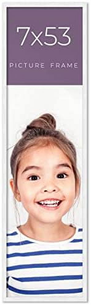 7X53 Frame White Real Wood Picture Frame Width 0.75 Inches | Interior ...