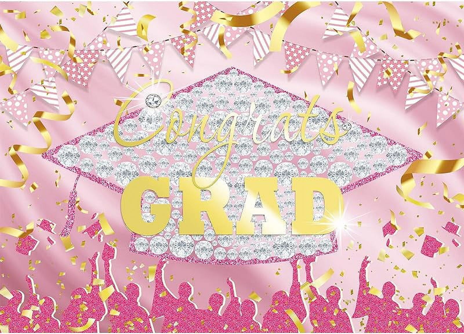7X5FT Grad Backdrop,Congrats Grad Backdrop Decorations Congratulations ...