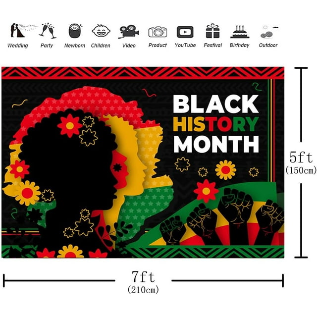 7X5Ft Black History Month Banner Pan African American For Black History ...
