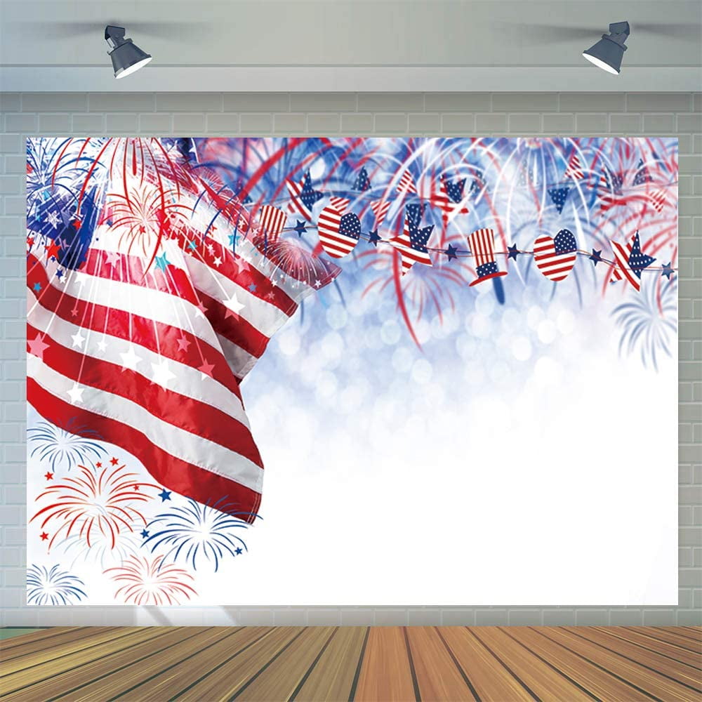 7X5ft American Flag Backdrop Veterans Day Backdrop 4th of July Party ...