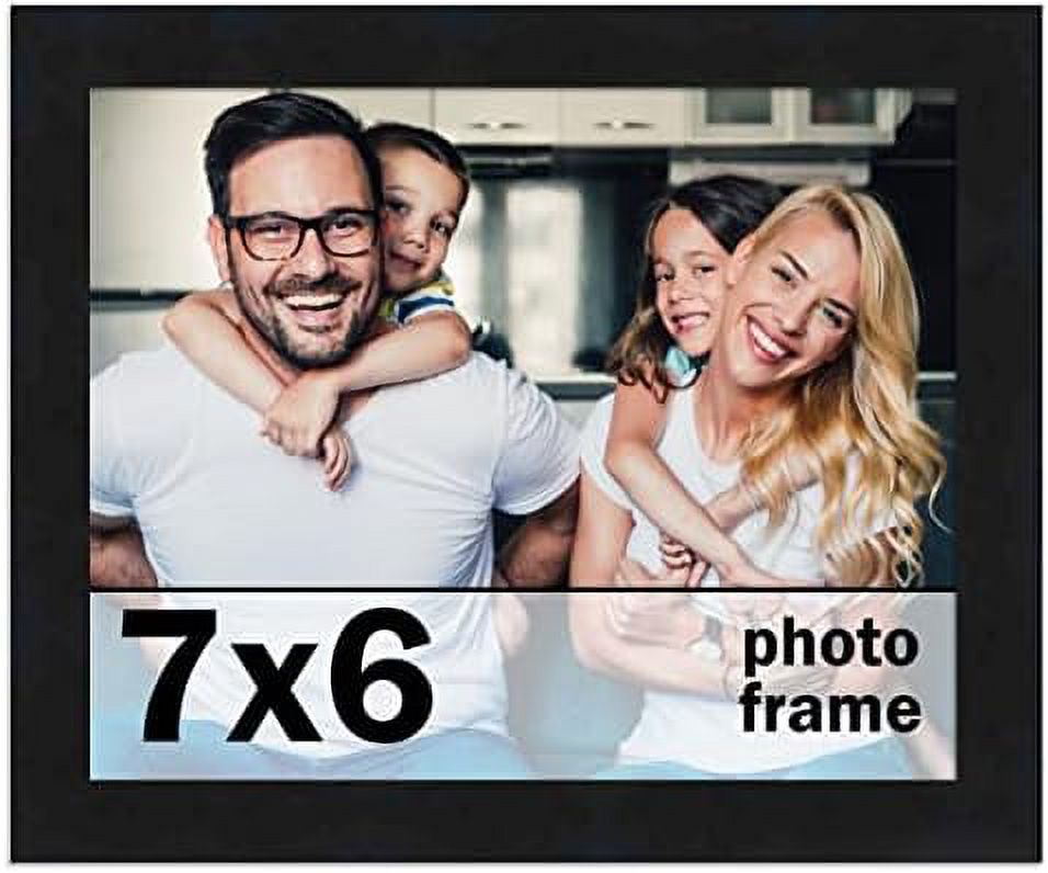 7X6 Frame Black Picture Frame - Complete Modern Photo Frame Includes UV ...