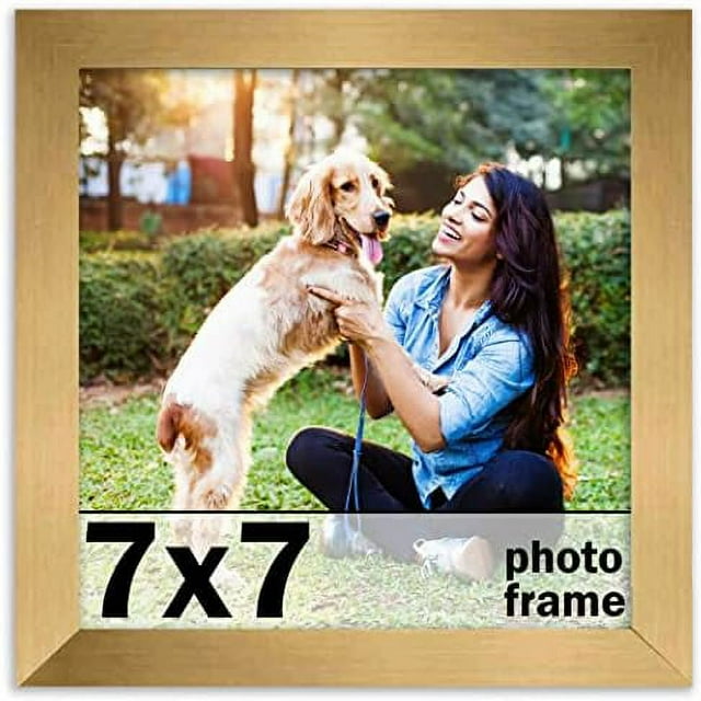 7X7 Frame Bronze Picture Frame - Modern Photo Frame Includes UV Guard ...