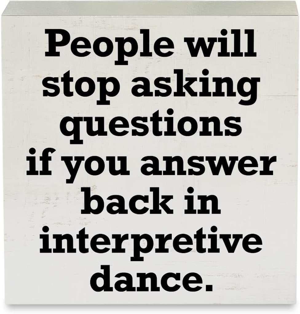 7X7 Inch Country Receptionist Gift Wood Box Sign Rustic People Will ...