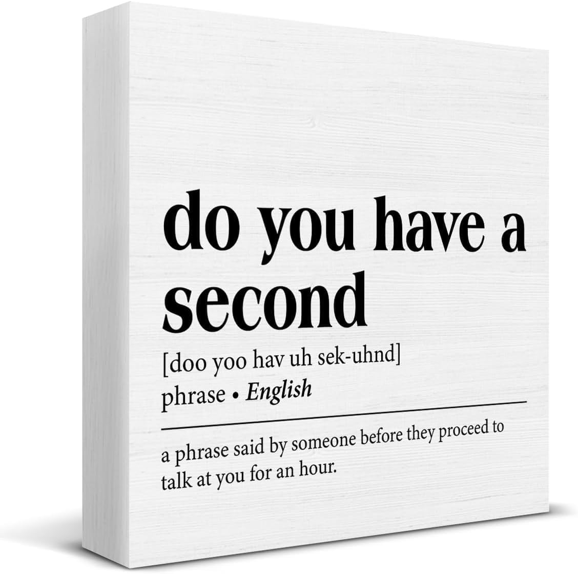 7X7 Inch Office Desk Signs, Funny Office Signs Rustic Do You Have A ...