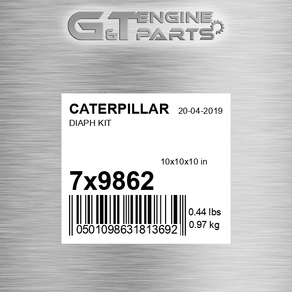 7X9862 DIAPH KIT fits CATERPILLAR (New OEM) - Walmart.com