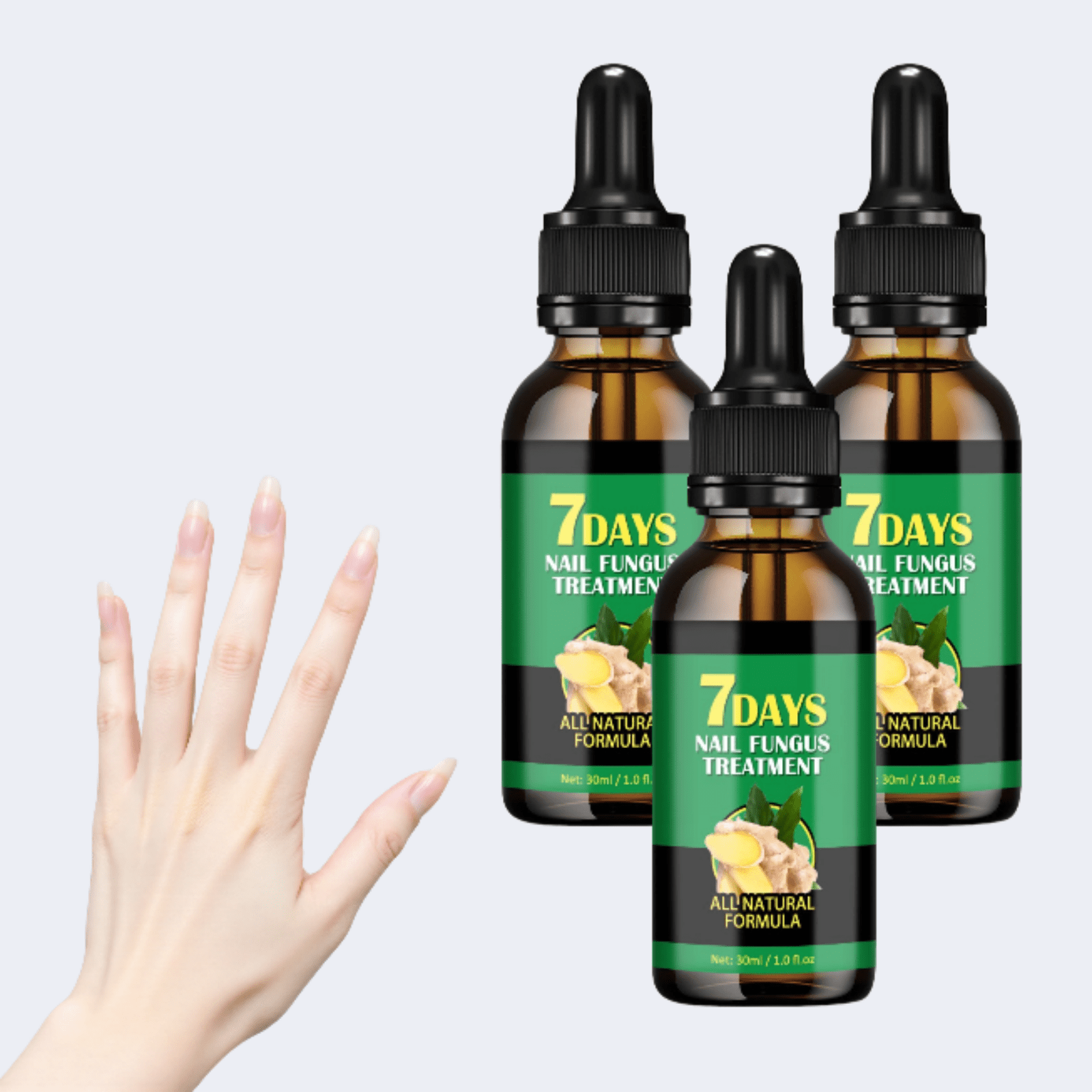 7days Nail Fungus Treatment Essence Serum, Ginger Nail Treatment, Anti-infection Onychomycosis ...