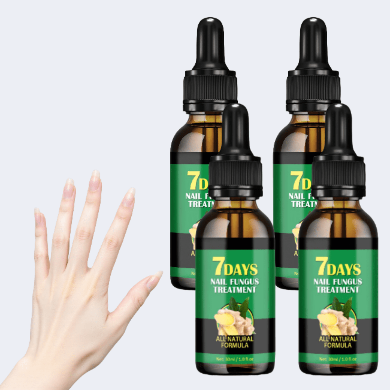 7days Nail Fungus Treatment Essence Serum, Ginger Nail Treatment, Anti-infection Onychomycosis ...