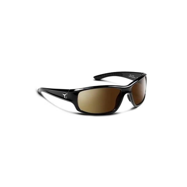 7eye 910554 Rake Sharp View Polarized Copper Sunglasses- Glossy Black ...