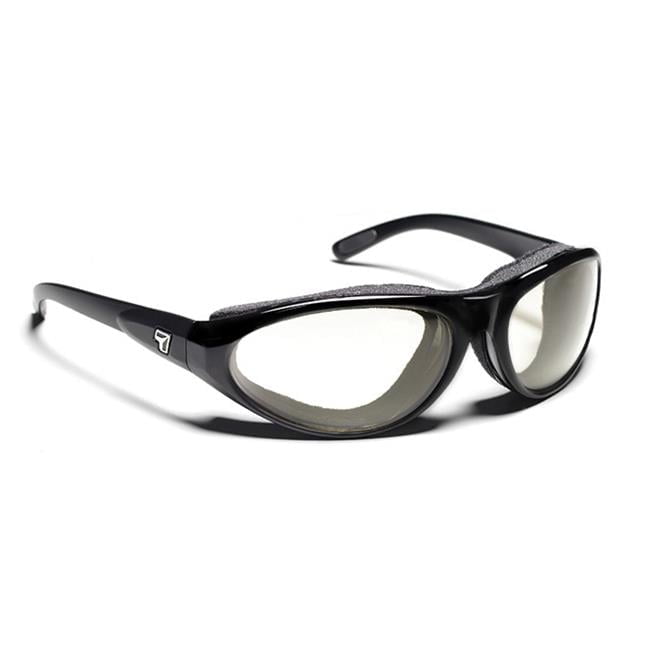 7eye by Panoptx Cyclone Glossy Black Frame with Sharp View Clear ...