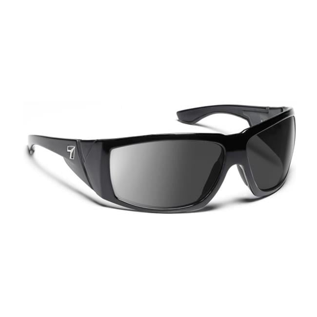7eye by Panoptx Jordan Glossy Black Frame with Sharp View Gray Lens ...