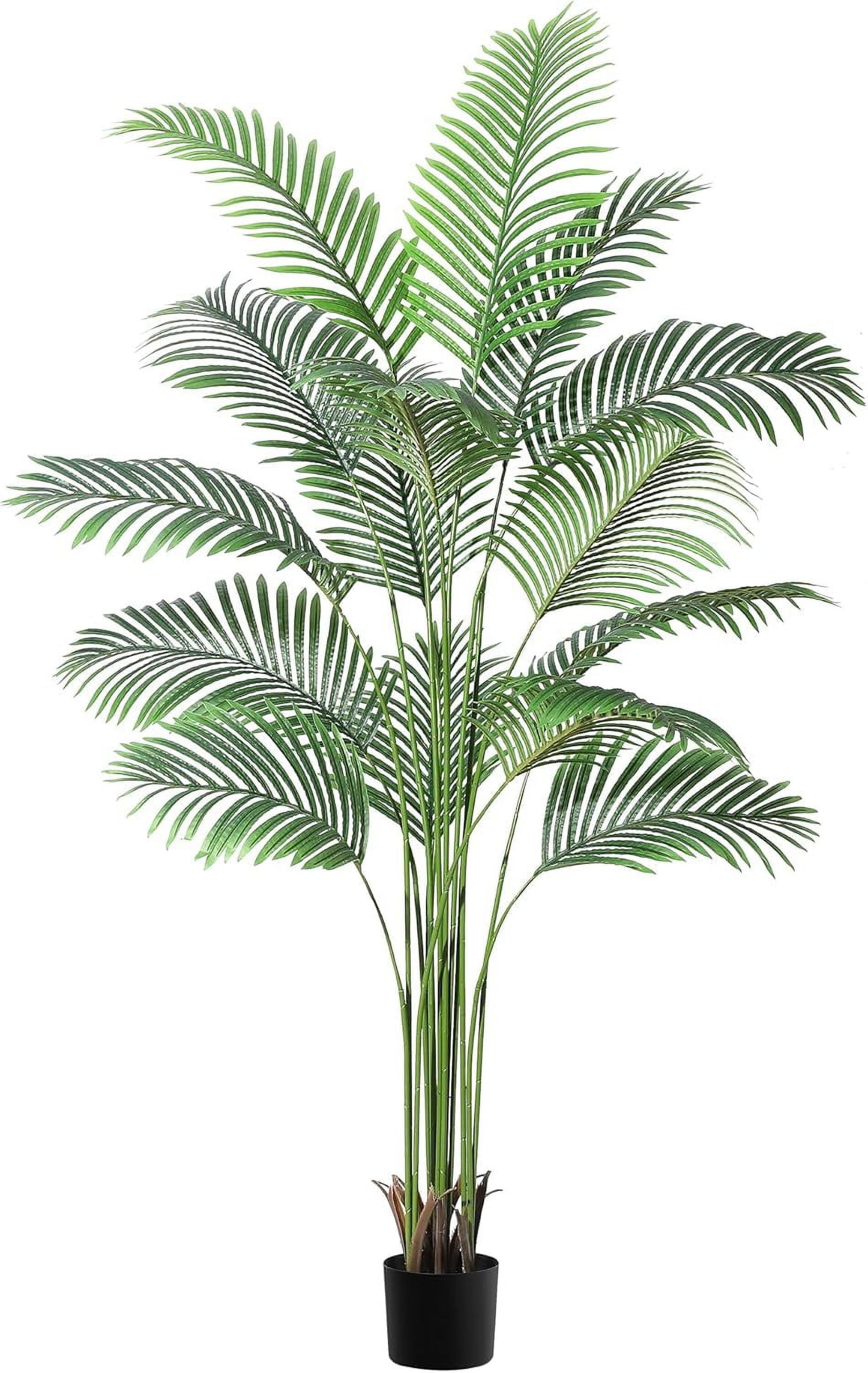 7ft Artificial Palm Tree, Fake Palm Trees Indoor Decor with Planter ...