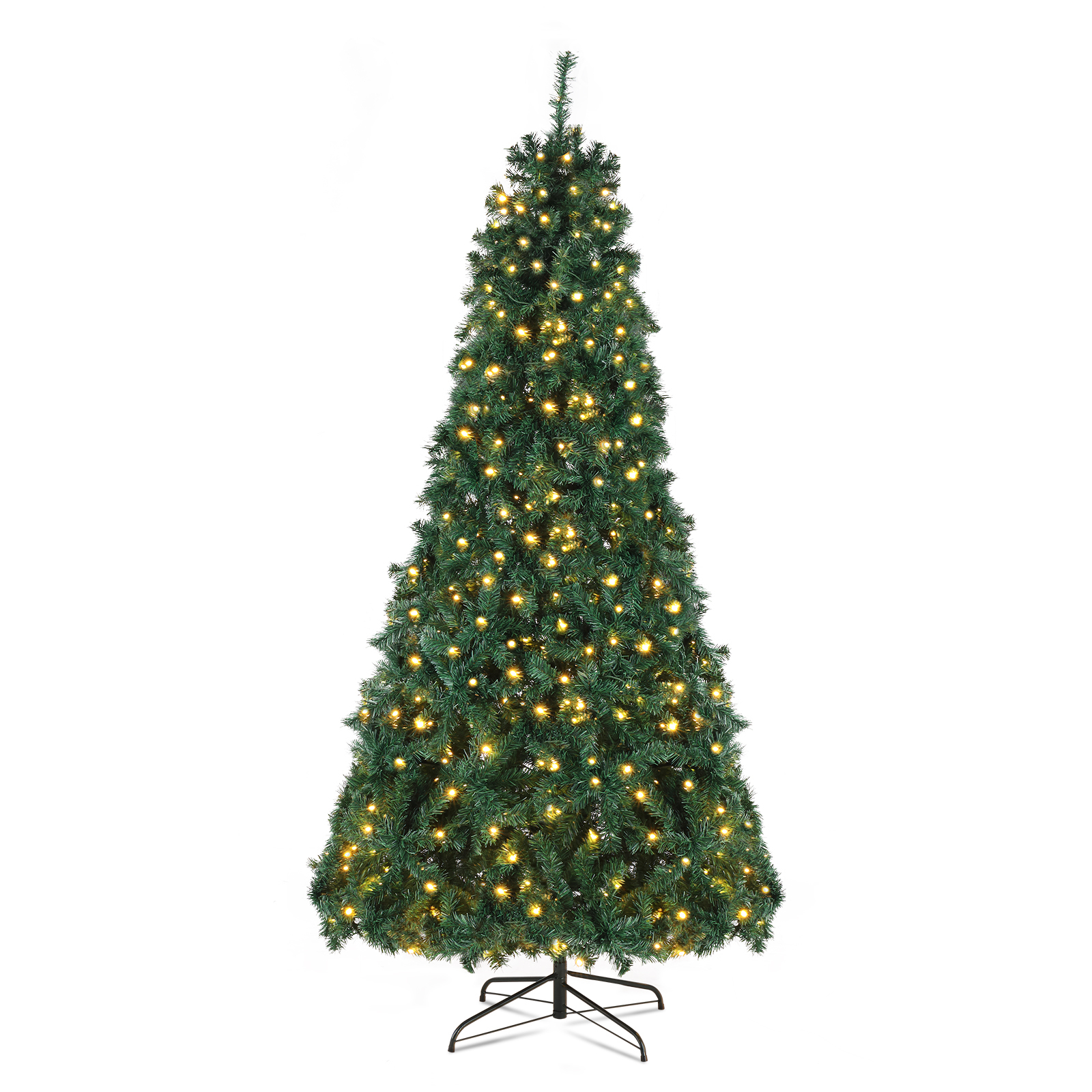 7ft Christmas Tree with 450 Lights, Warm Color 8 Modes, Remote Control ...