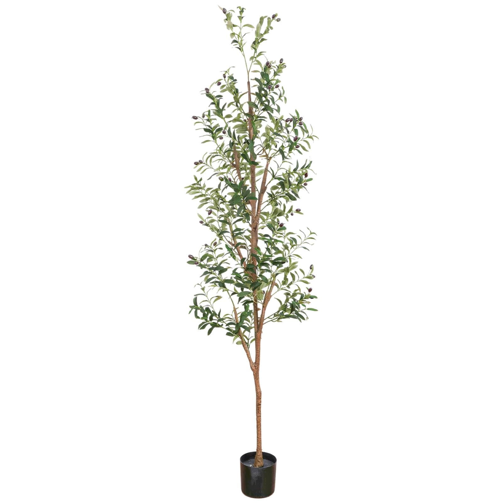 7ft Faux Olive Tree, Olive Tree Artificial Indoor Large Fake Potted ...