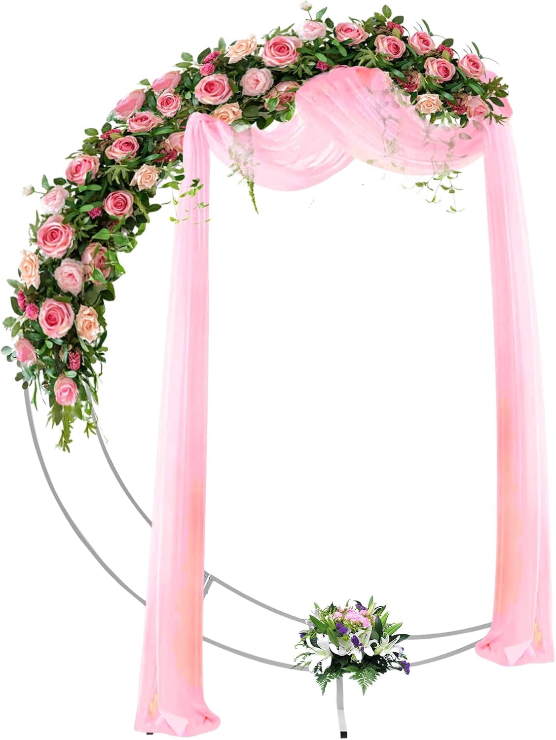 7ft Metal Wedding Crescent Moon Arch Stand, Arch Frame Stand with ...