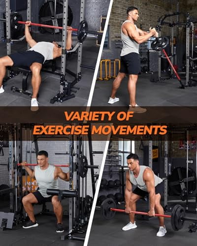 7ft Olympic Barbell Bar, 44LB Load 1500 lbs Capacity, Weight Bars for ...