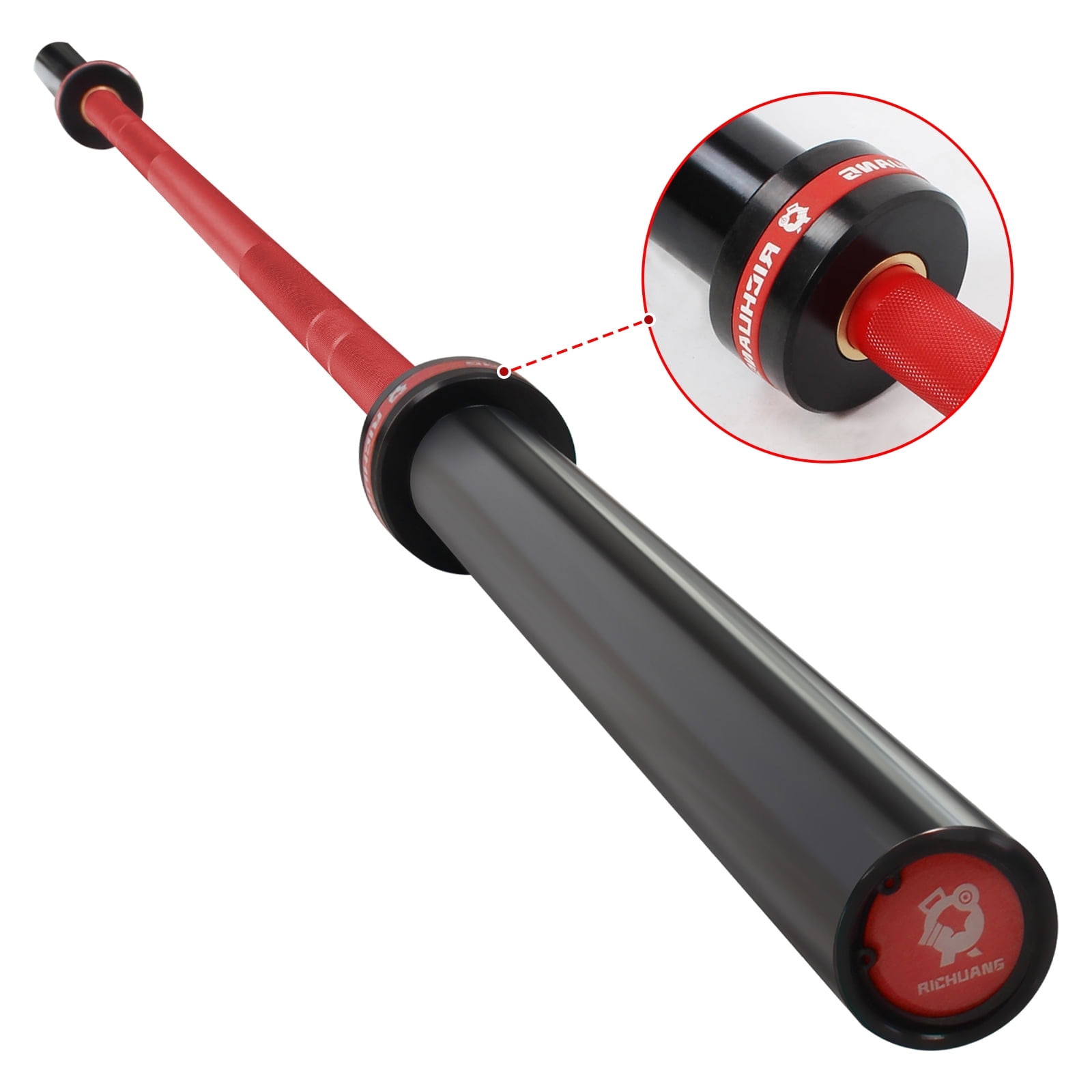 7ft Olympic Barbell Bar 45LB(22kg) Barbell,600LBS Capacity Bench Press ...